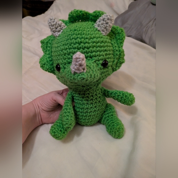Hand Crafted | Art | Hand Crafted Crochet Dinosaur Plush Toy | Poshmark